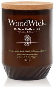 WoodWick ReNew svíčka velká Tomato Leaf & Basil, 368 g