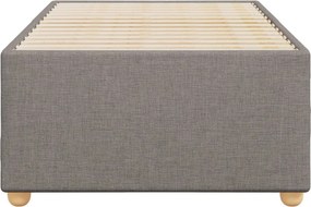 Rám postele bez matrací taupe 90x190 cm textil 3284698