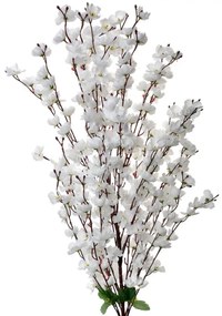 Velká umělá květina bílá sakura Peel– 100 cm