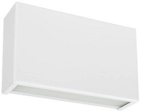 Linea Light 8255 Box_W, bílé nástěnné svítidlo se svícením nahoru/dolů, 10W LED 3000K, délka 13,9cm