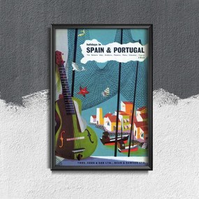 Plakát Španělsko a portugalsko