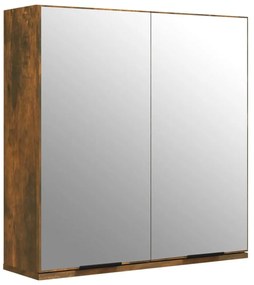 Petromila Koupelnová zrcadlová skříňka kouřový dub 64 x 20 x 67 cm
