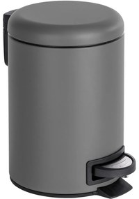 Wenko Pedálový odpadkový koš Leman 3 l, šedá, 3 l