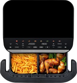 TESLA AirCook DualHeat QD575 XXL - multifunkční duální digitální horkovzdušná fritéza