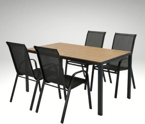 Vikio Venkovní zahradní set 150x90 pro 4 osoby DK302-P přírodní