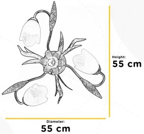 ONLI - Stropní svítidlo SONIA 3xE14/6W/230V