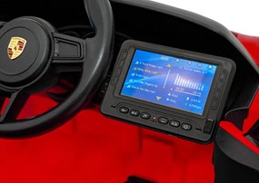 Elektrické autíčko Porsche Spyder RS ​​718 MP4 červené