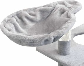 Škrabadlo pro kočky se sisalovými sloupky, 150 cm, šedá 170485