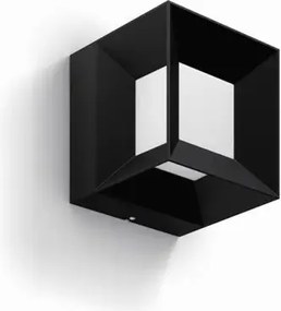 Philips 16480/30/P0 Parterre černá / Venkovní nástěnné LED svítidlo /
