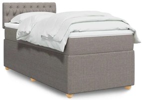 Box spring postel s matrací taupe 80x200 cm textil 3287294