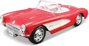 Maisto - ASSEMBLY LINE 1957 Corvette červená / měřítko 1:24 / od 8 let
