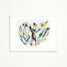 Marek Uhlíř | Geometrie Rám: Černý, Velikost: 30 x 40 cm