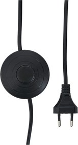 Matně černá/béžová látková stojací lampa (výška 145 cm) Miguel – Ellos Home