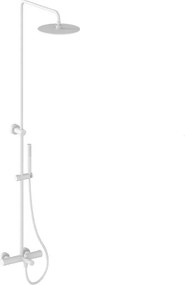 Ravak Spring - Sprchový set s termostatem SG 092.10WHM, průměr 25 cm, matná bílá X070580
