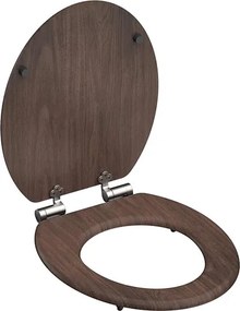 Eisl Sanitär WC prkénko MDF Soft Close Dark Wood 80193