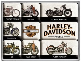 Postershop Sada magnetu - Harley-Davidson (Models) 9 ks
