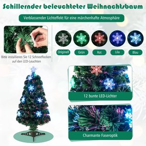 Costway Vánoční stromeček LED 90/120/150/180 cm Umělý vánoční stromek