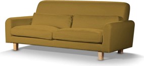 Potah na pohovku IKEA Nikkala krátký barva žlutá látka pletený vzor