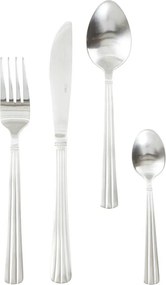 Nerezový příbor 16 ks ve stříbrné barvě pro 4 osoby Kaiya – Jotex