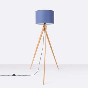 Sollux Lighting Stojací lampa NATT tmavě modrá