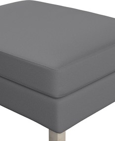 Potah na podnožku IKEA Karlstad barva šedá látka pletený vzor
