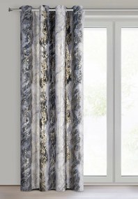 ZATEMŇOVACÍ ZÁVĚS NA KROUŽCÍCH SOFI 135X250 CM VZOROVANÁ