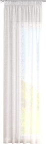 Závěs s řasící páskou barva krémová látka poloprůhledná, pletený vzor