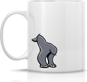 SLON - klasický bílý keramický hrníček 300 ml