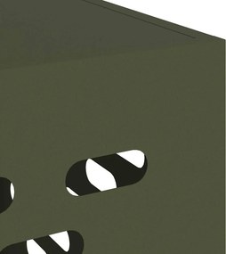 vidaXL Ochrana klimatizace Olivově zelená 100 x 50 x 70 cm
