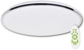 Stropní světlo top light silver kxl rc - led stmívatelné stropní svítidlo na dálkové ovládání led/51w/230v