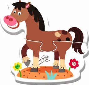 Trefl - Puzzle - Baby puzzle: Na farmě 4v1 / 2|3|4|5 dílků / věk 2+
