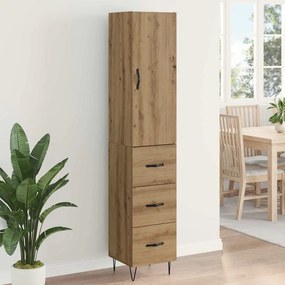 Vysoký bufet Artisanový dub 34,5 x 34 x 90 cm Kompozitní dřevo 3402729
