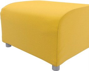 Potah na podnožku Klippan barva žlutá látka sametová