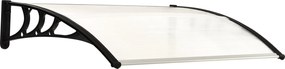Outsunny Balkonový a okenní přístřešek, voděodolný a proti UV záření, venkovní přístřešek z polykarbonátu, 75x120cm | Aosom