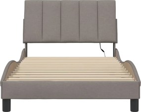 Rám postele bez matrace Hanko taupe 100 x 200 cm textil 3310444