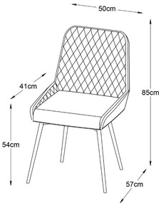 Zelená sametová jídelní židle Unique Furniture Milton