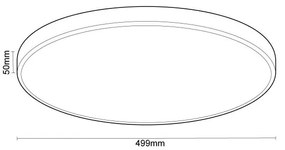 LED Stmívatelné stropní svítidlo s hlasovým ovládáním OPAL LED/48W/230V + DO