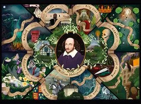 GIBSONS Puzzle Shakespeare / 1000 dílků