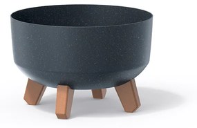 PRO Květináč GRACIA LOW ECO WOOD 23,5cm antracit