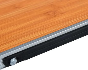 vidaXL Skládací kempingový stůl hliník 60 x 40 cm [48186] Barva: Stříbrná