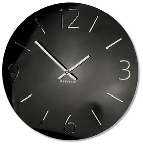 Luxusní nástěnné hodiny do obývacího pokoje v černé barvě