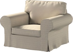 Potah na křeslo IKEA Ektorp barva béžová látka pletený vzor