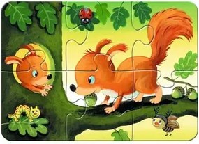 Ravensburger Moje první Lesní zvířata / 2+4+6+8 dílků / od 2 let