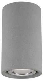Nova Luce Venkovní stropní svítidlo EMILE šedý beton skleněný difuzor LED 5W 3000K IP65