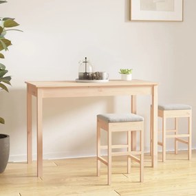 Jídelní stůl 110 x 55 x 75 cm masivní borové dřevo - Default Title