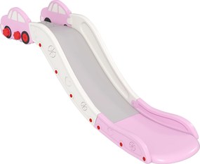 AIYAPLAY dětská skluzavka z HDPE s integrovanou tlumicí zónou, pro pohovky, postele, věk 18-48 měsíců, růžová