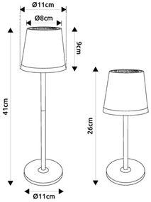 Globo 36637GM - LED Solární svítidlo LED/0,6W/3V 3000K IP44 zlatá