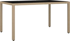 5dílný zahradní bistro set s poduškami béžový polyratan 3276939