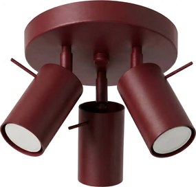 Sollux Lighting Stropní svítidlo RING 3P bordó