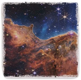 Kosmické útesy v mlhovině Carina - mramorový tácek
